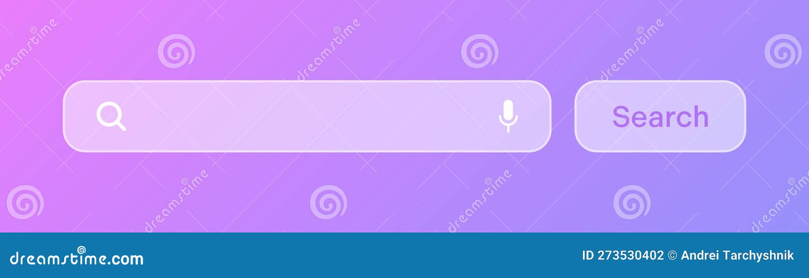 Transparent Search Bar. Internet Browser Engine with Search Box, Address Bar and Text Field ...