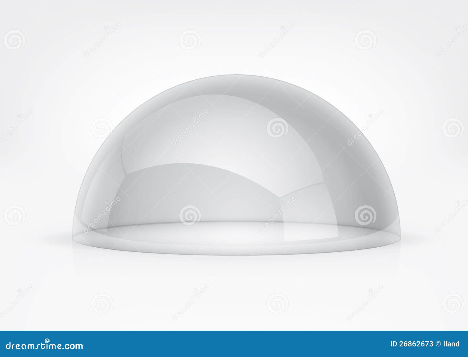 Transparent semi-sphere stock vector. Illustration of shape - 26862673