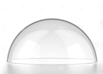 Transparent semi-sphere stock illustration. Illustration of hemisphere ...