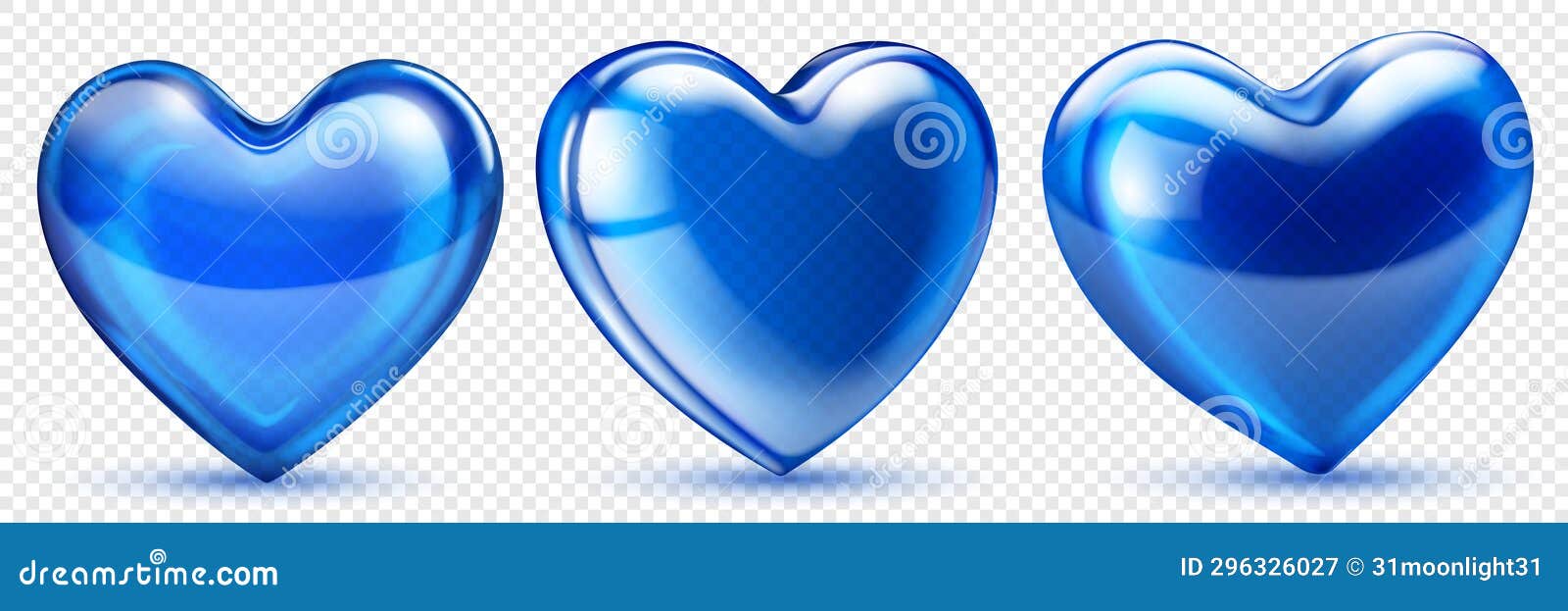 Transparent shiny hearts stock vector. Illustration of heart - 296326027