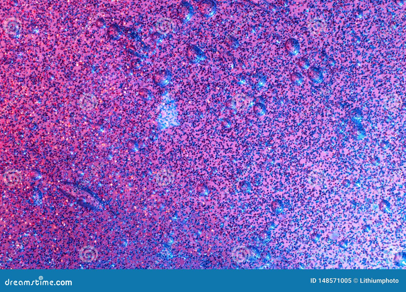 Transparent Slime with Glittering Multicolor Particles and Bubbles ...