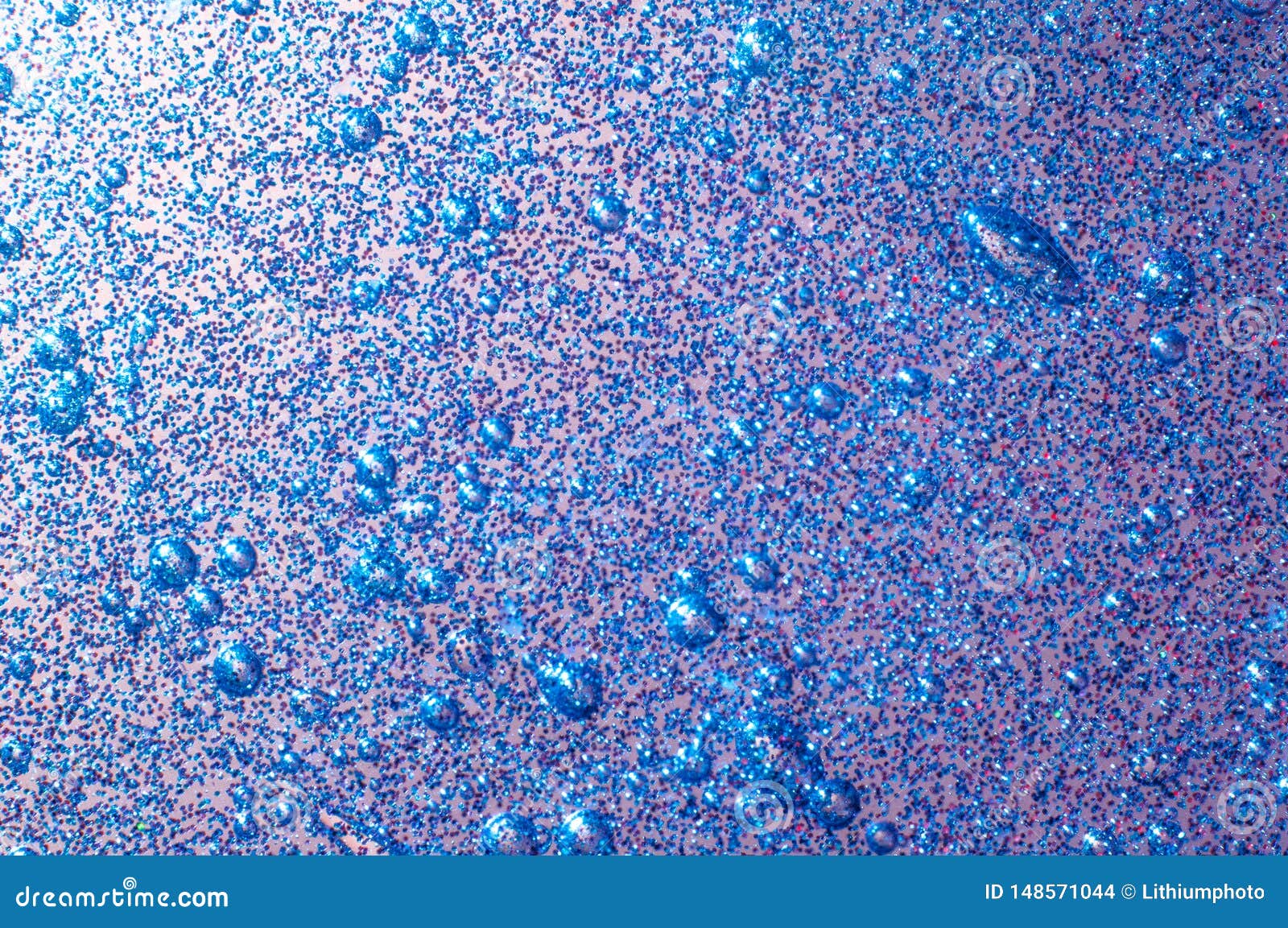 Transparent Slime with Glittering Multicolor Particles and Bubbles ...