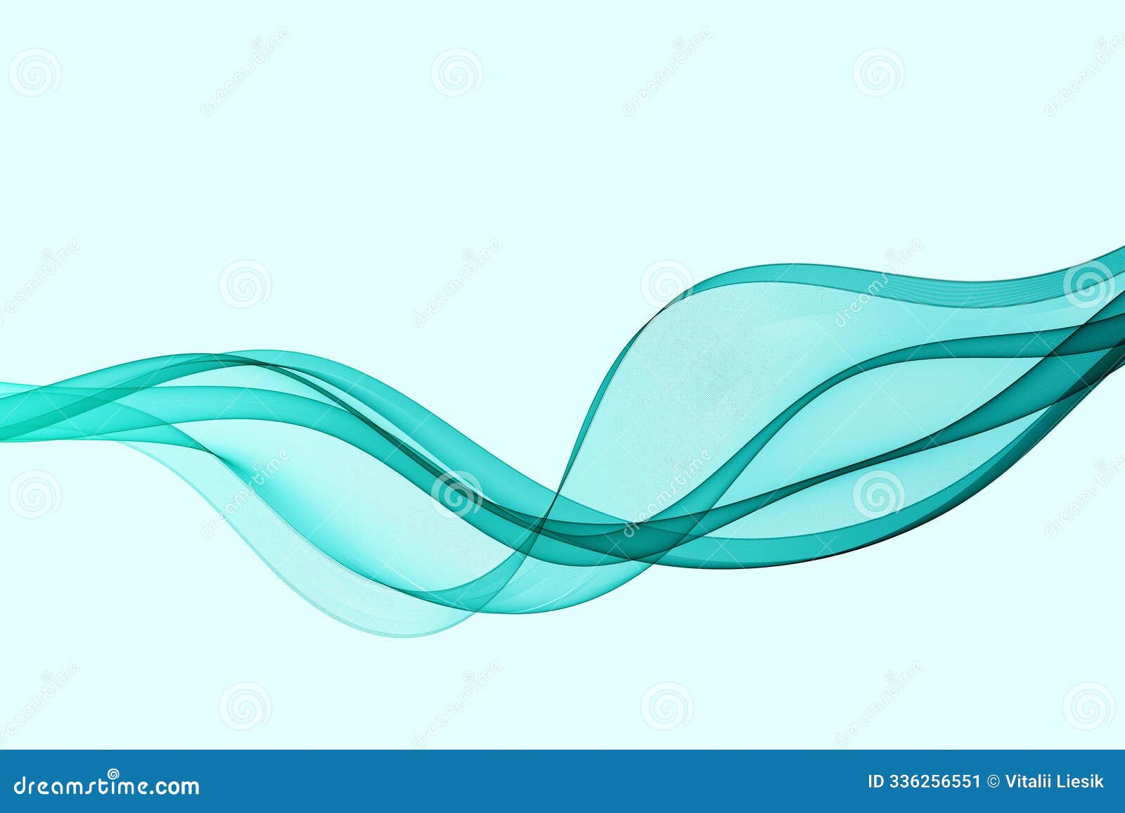Transparent Smoky Wave Flow, Abstract Wave Background, Design Element ...
