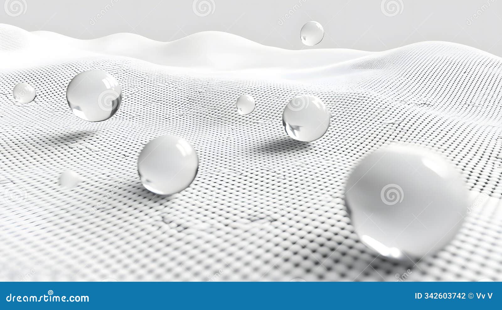 Transparent Spheres On Water Surface - Generative Ai Royalty-Free Stock ...