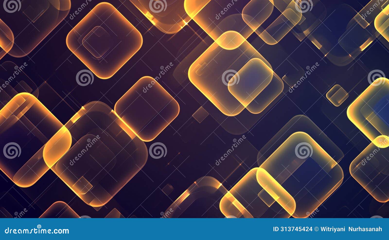 Transparent Squares. Modern Luxury Rounded Squares Graphic Pattern ...