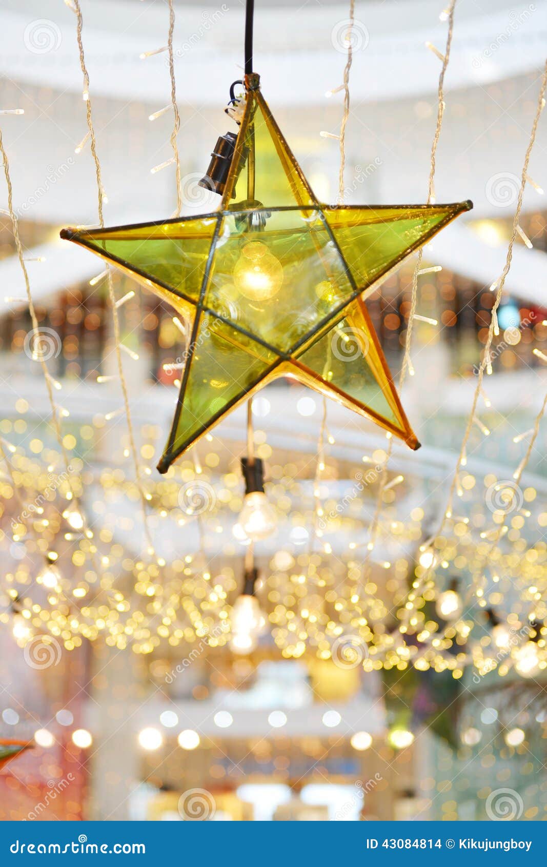 Transparent Star and Lightbulb Decoration Stock Photo - Image of design ...