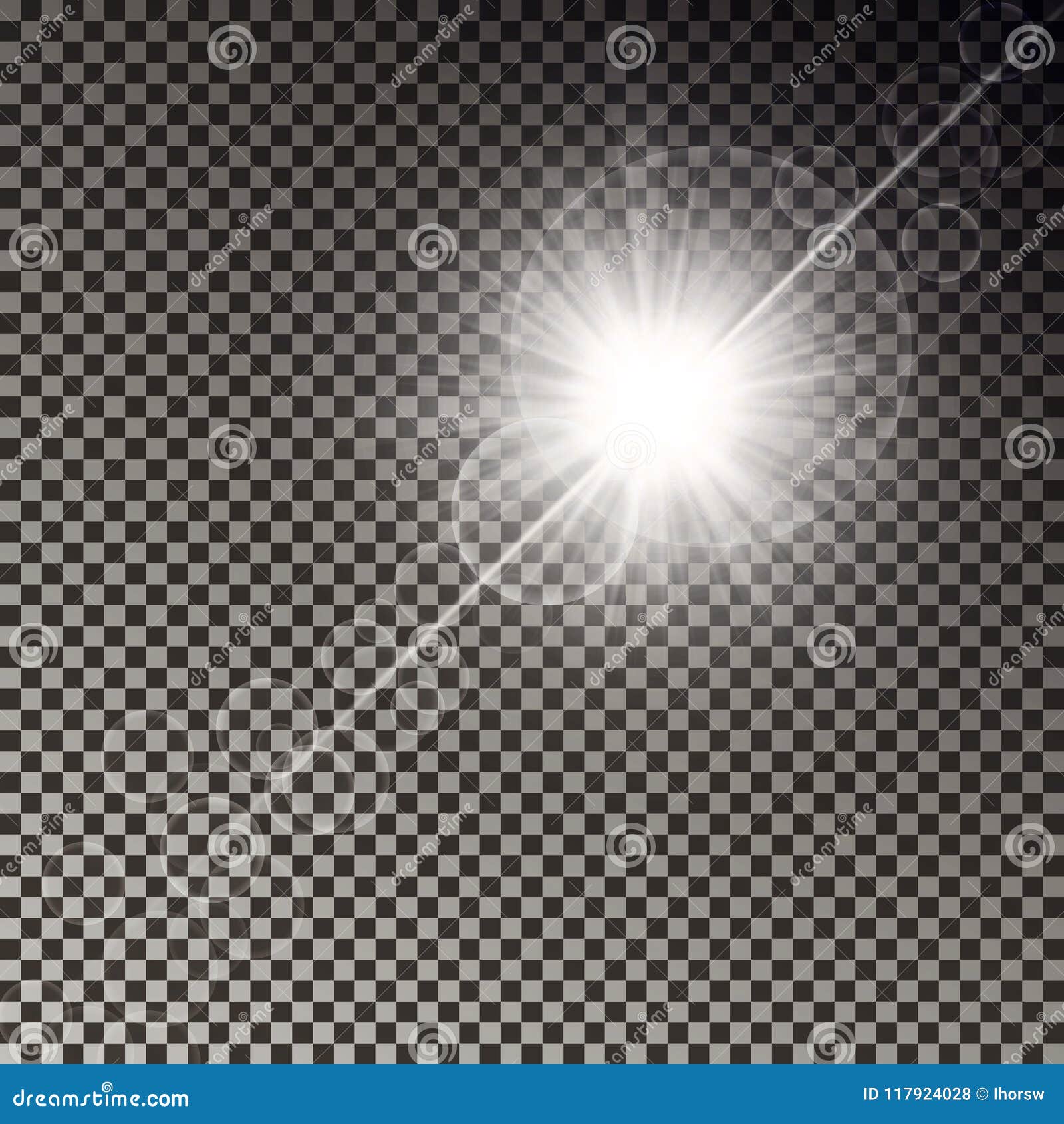 Transparent Sun Ray Effect. Sun Light Vector. Sparkle Sunburst. Glow ...