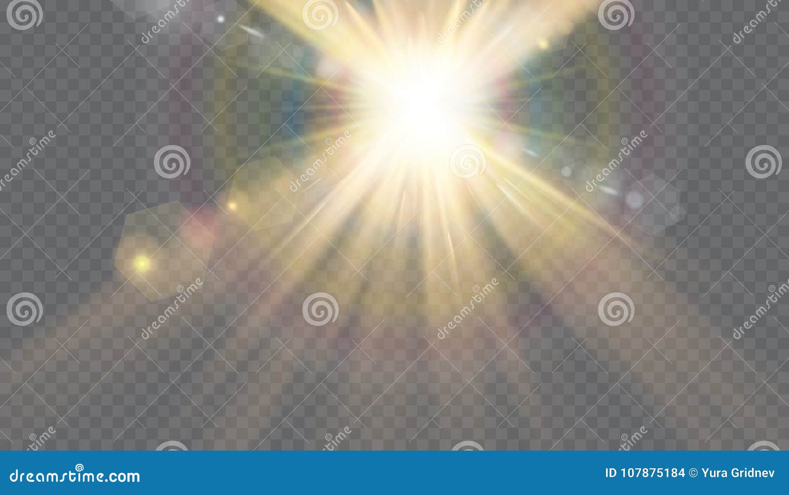 Transparent Sunlight Special Lens Flash Light Effect.front Sun Lens ...