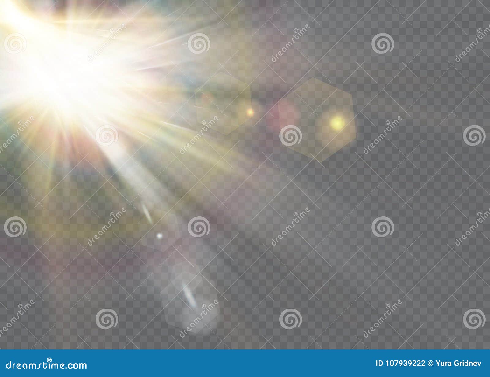 Transparent Sunlight Special Lens Flash Light Effect.front Sun Lens ...