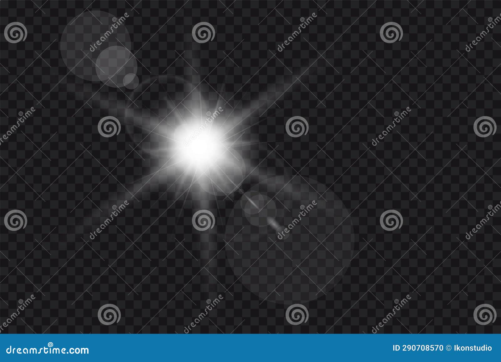 Sunlight On A Transparent Background Cartoon Vector | CartoonDealer.com ...