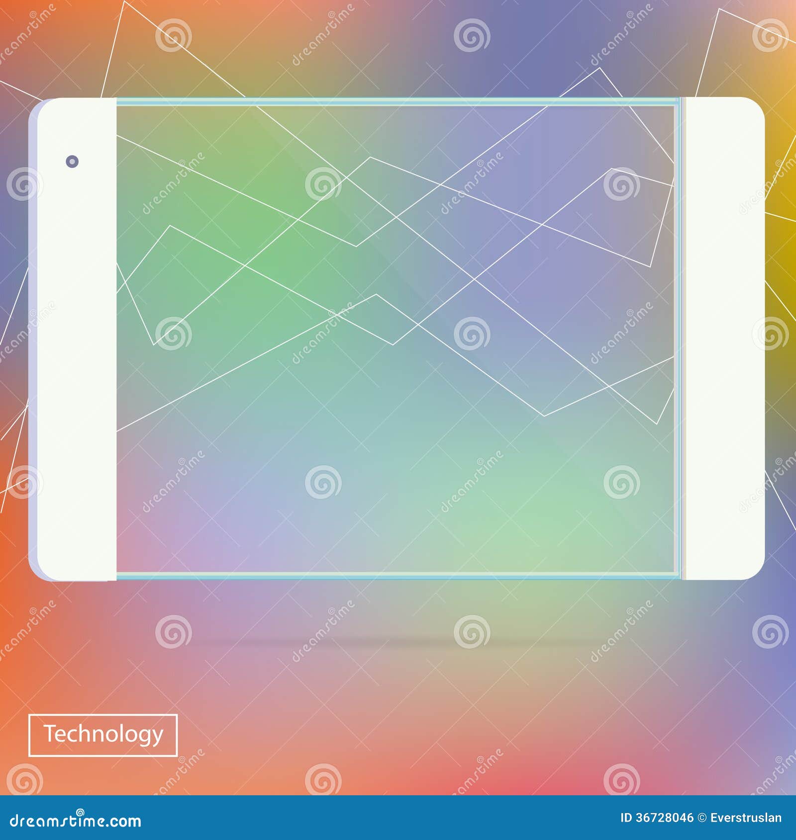 Transparent Tablet PC New Digital Computer Technol Stock Vector ...