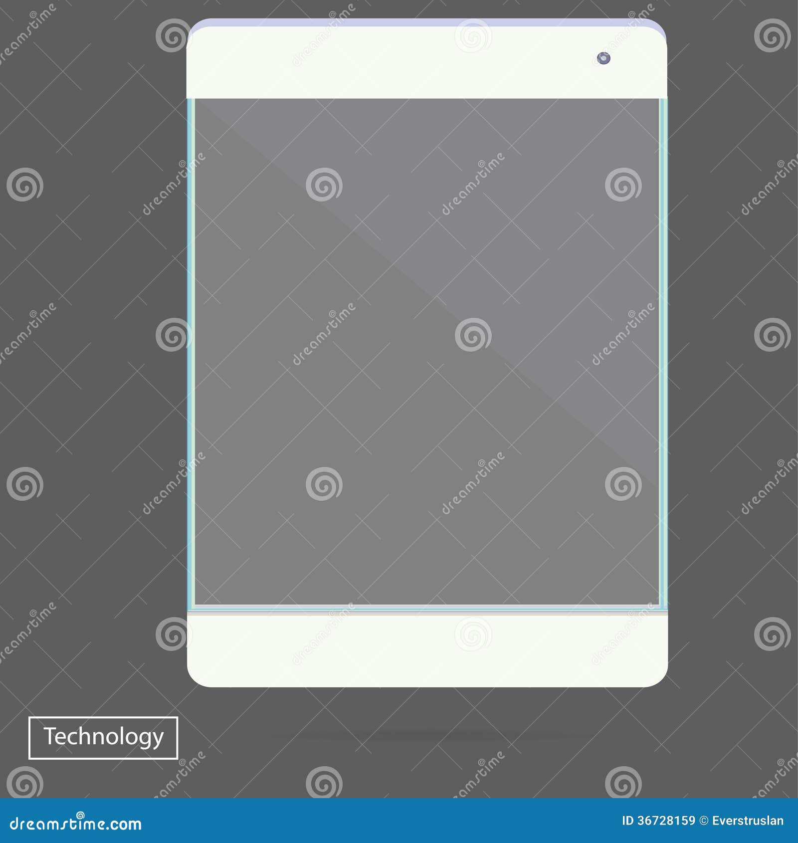 Transparent Tablet PC New Digital Computer Technol Stock Vector ...