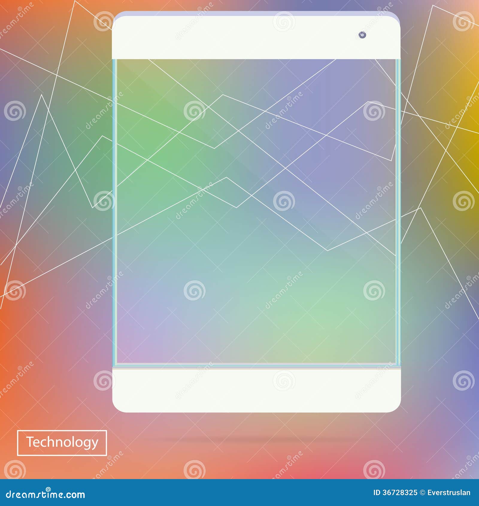 Transparent Tablet PC New Digital Computer Technol Stock Vector ...