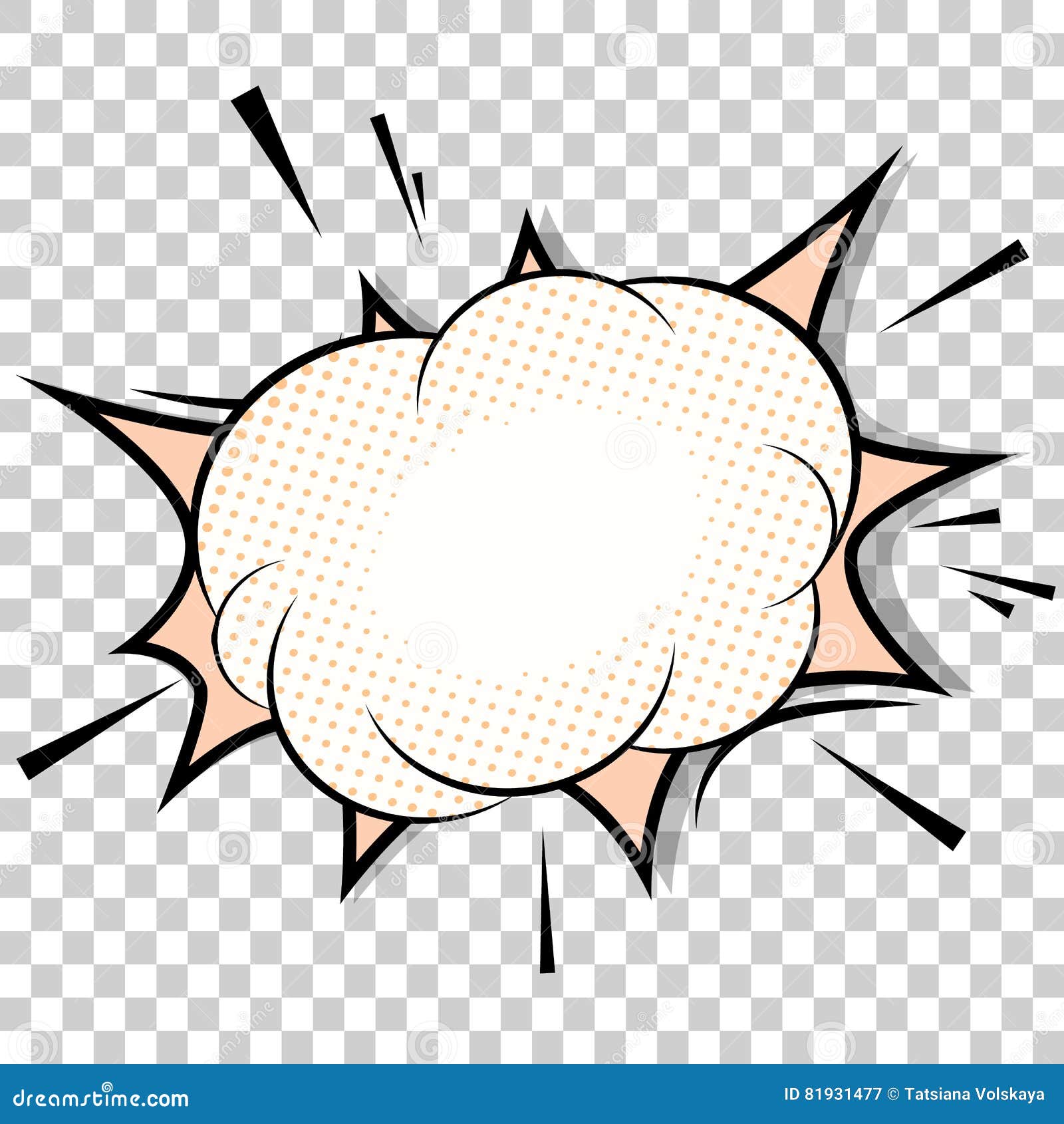 Transparent Template. Boom Comic Book Explosion Stock Vector ...