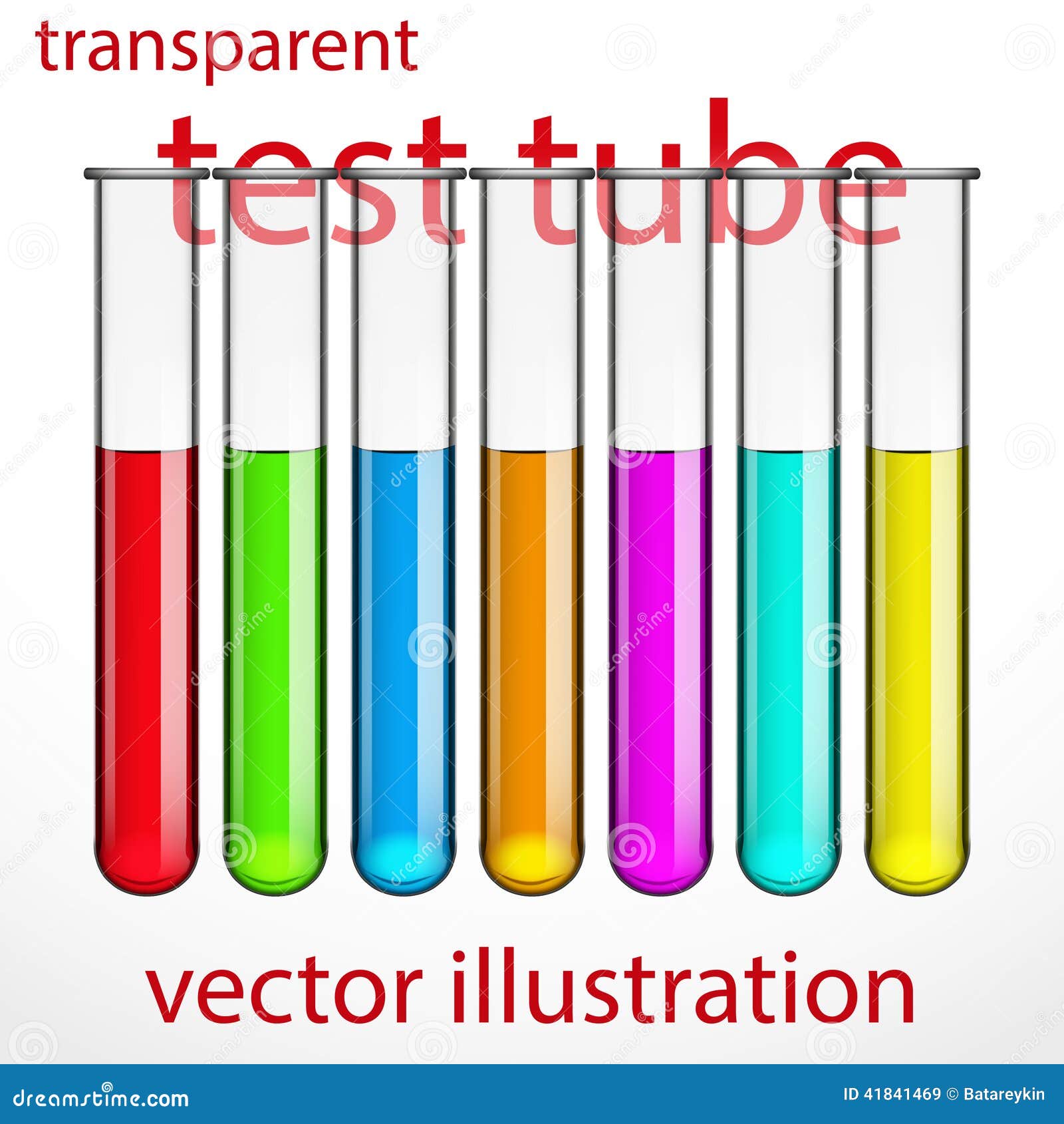 Transparent Test Tube With Small Particles In Liquid. Microscopic ...