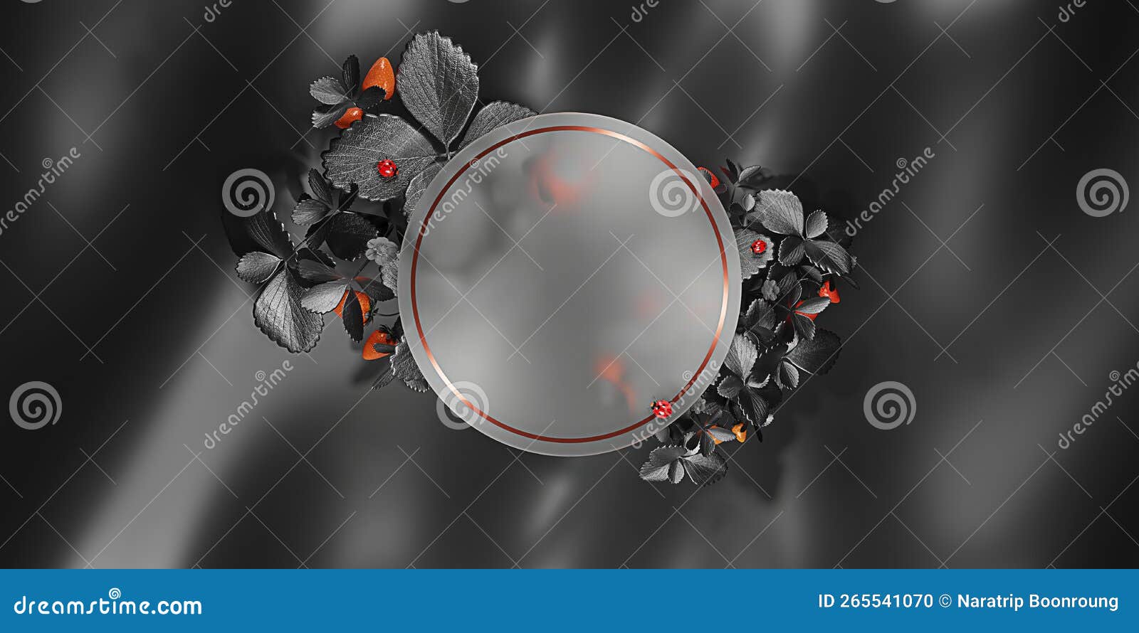 Transparent Text Frame Glass Frame for Text and Products Background 3D ...