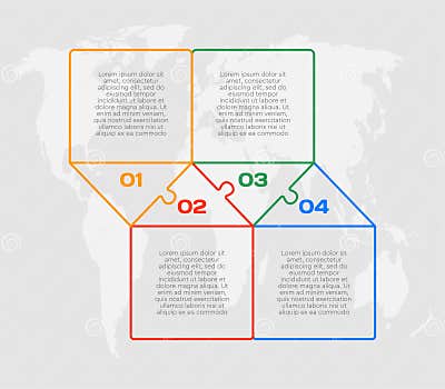 Transparent Timeline Infographic Process on 4 Steps Stock Vector ...