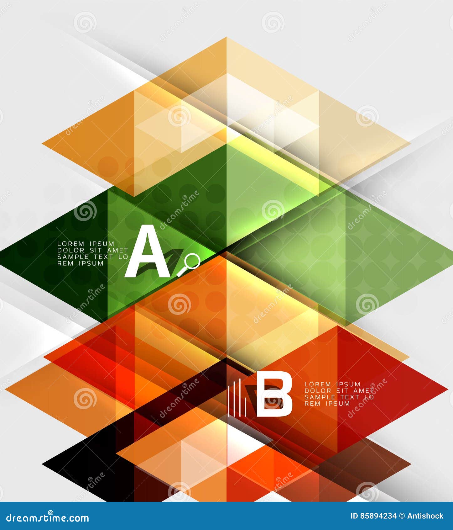 Transparent Triangle Tiles Banner Stock Vector - Illustration of ...