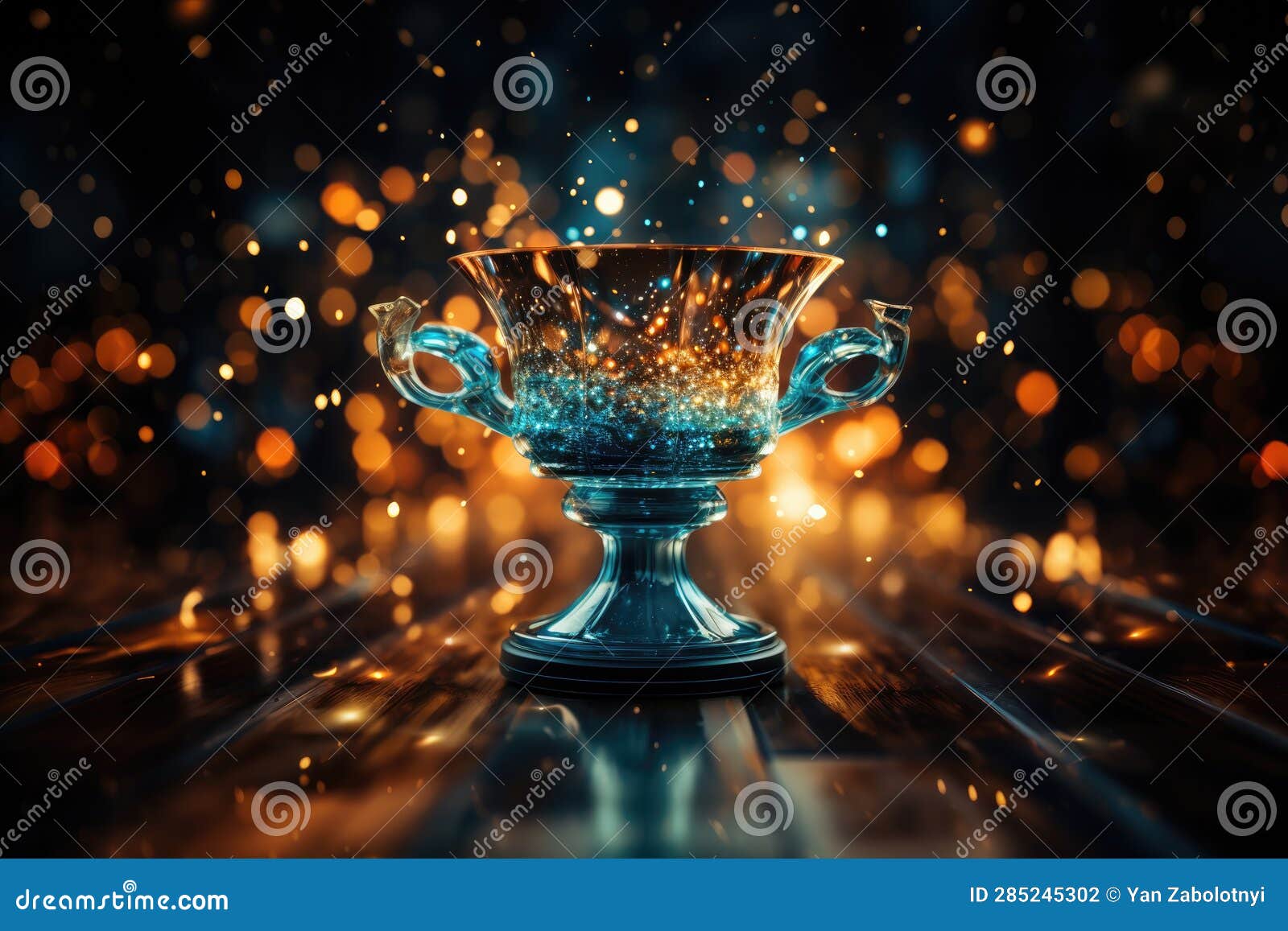 Transparent Trophy and Confetti from Transparency of Dots Blue Stock ...