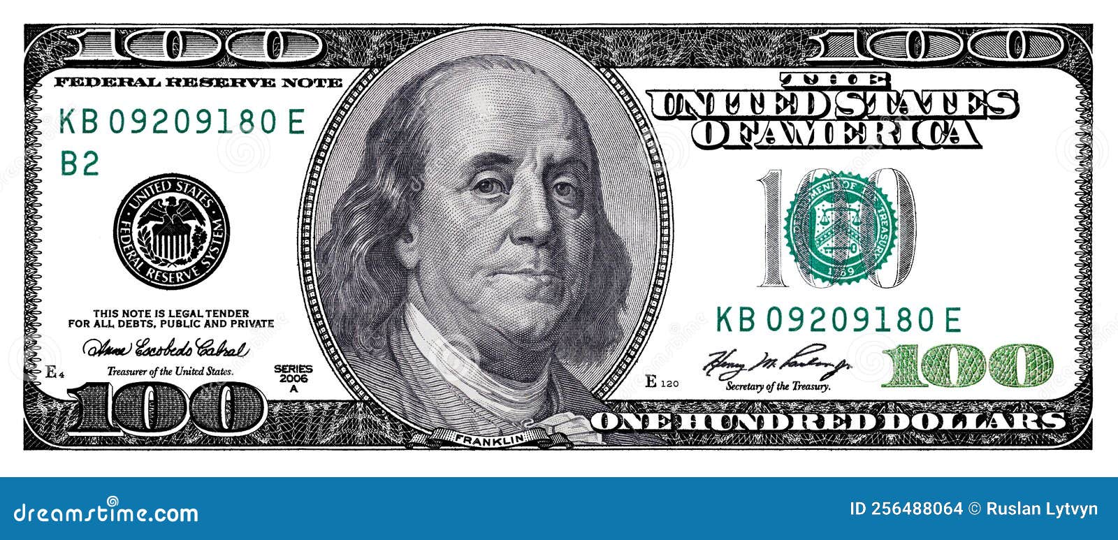 Transparent 100 US Dollar Banknote Stock Photo - Image of background ...