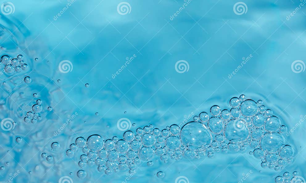 Transparent Water Bubbles Forming Background or Pattern. Fresh Cool ...