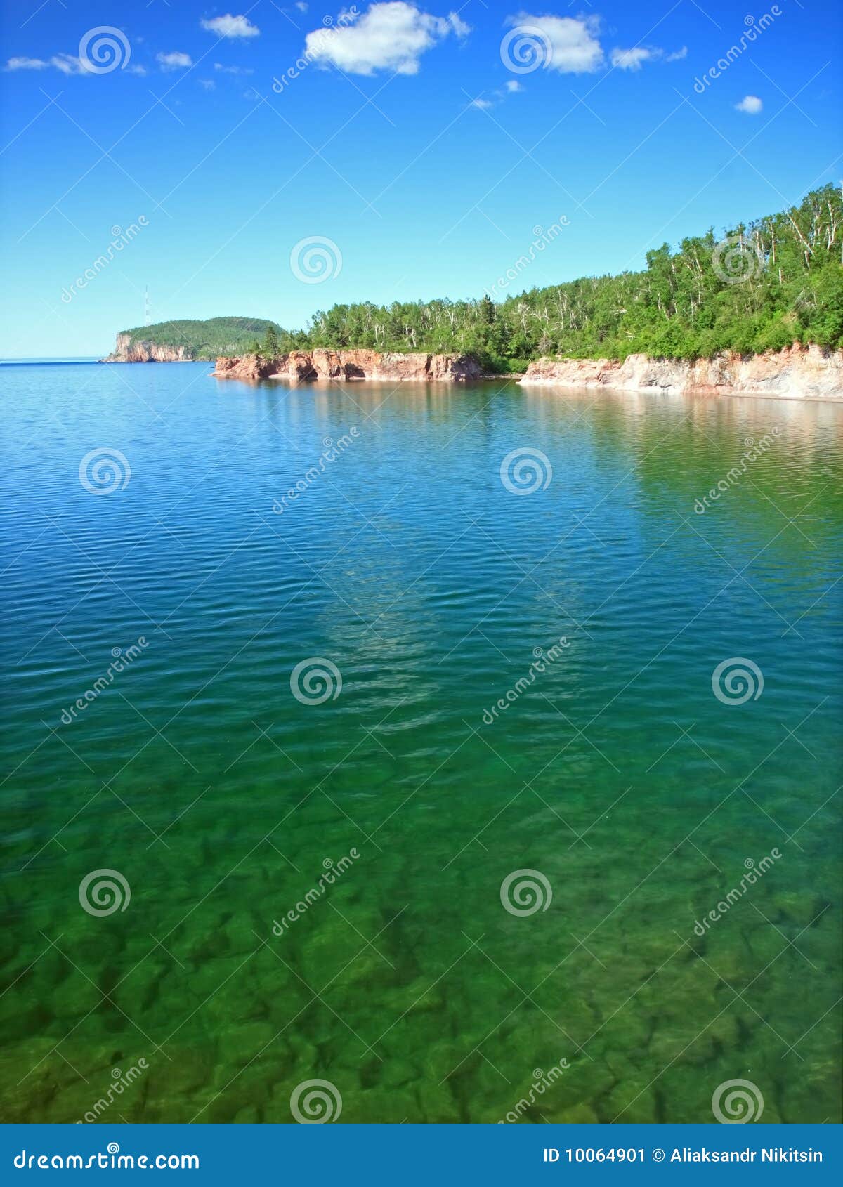 Transparent Water of Lake Superior Stock Image - Image of summer ...