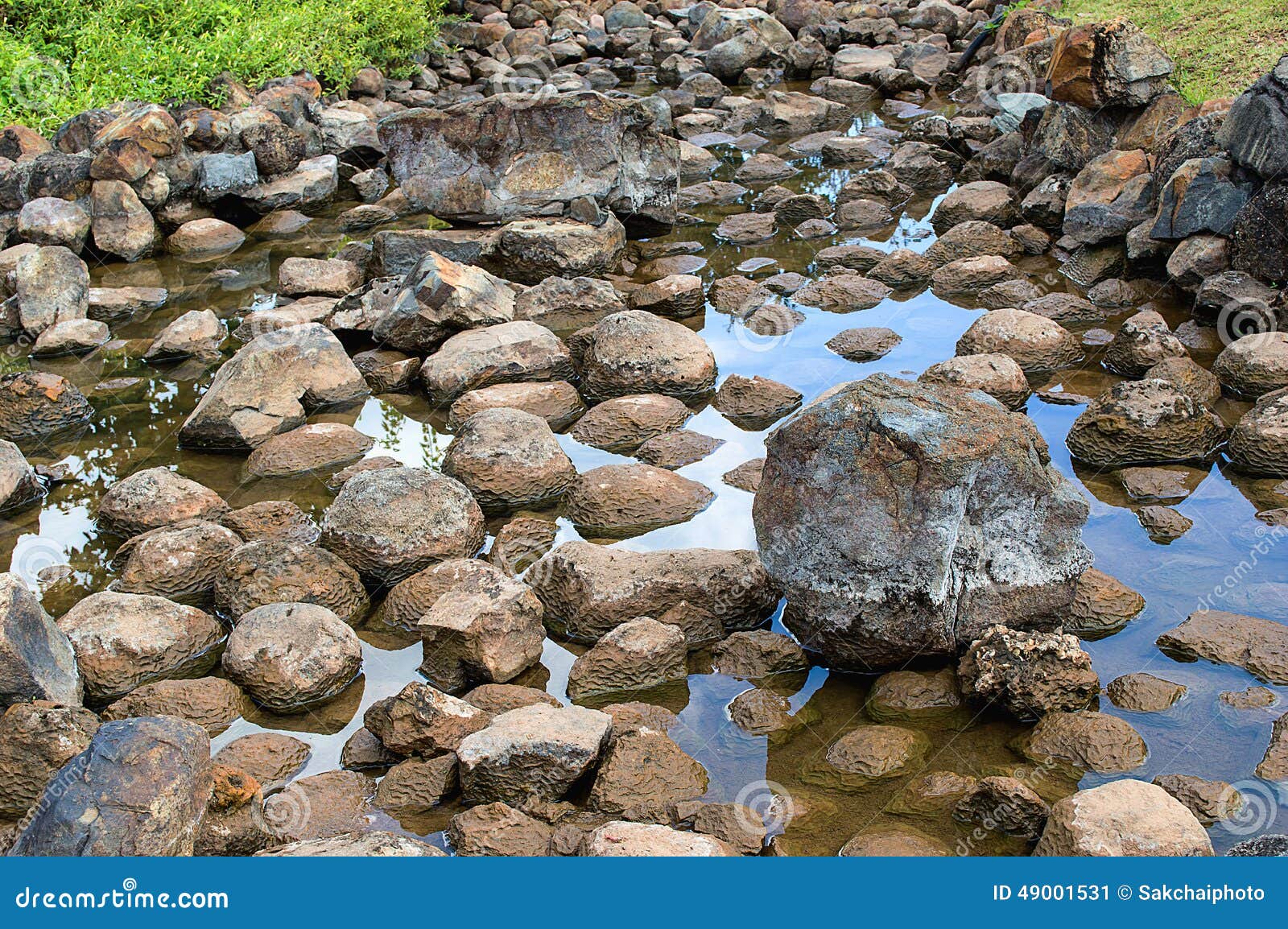Transparent Water and Stones on Bottom Stock Image - Image of nature ...