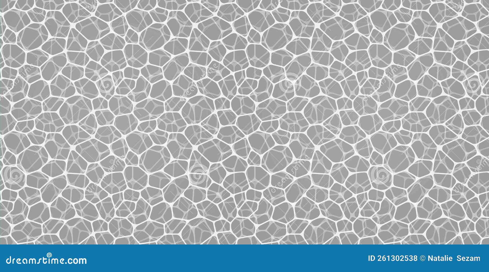 Transparent Water Surface Vector Seamless Pattern. Closeup Watery ...