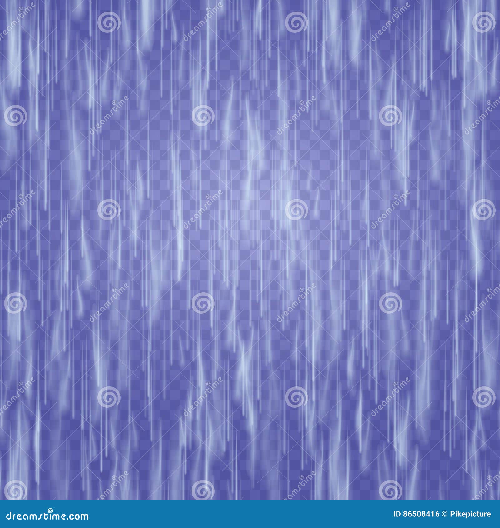 Transparent Waterfall Vector. Abstract Falling Water Texture. Nature or ...