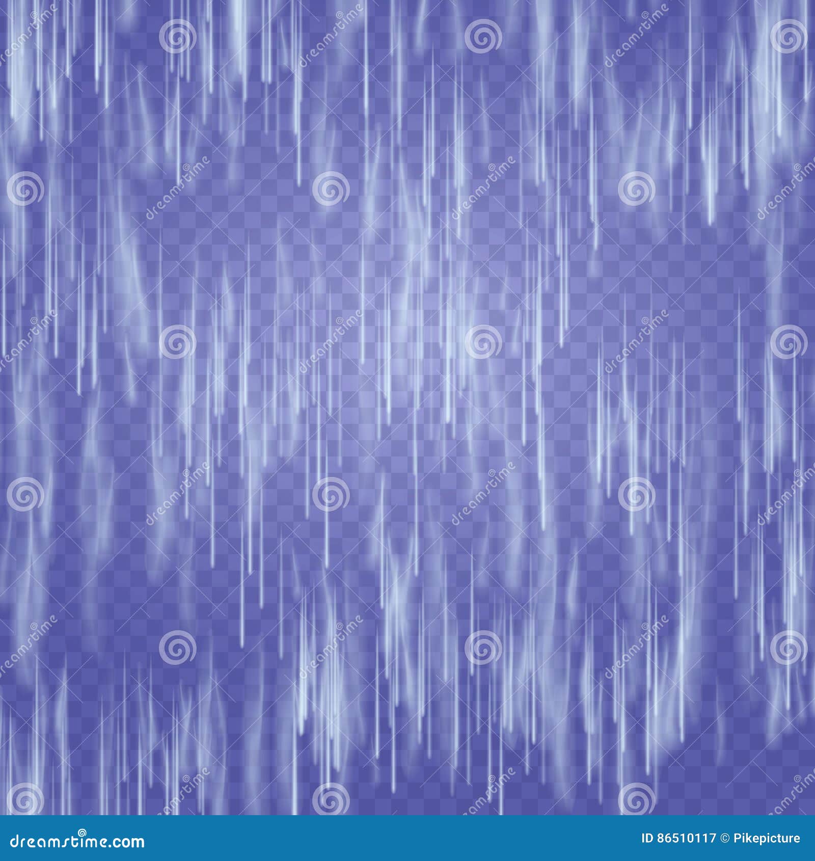 Transparent Waterfall Vector. Abstract Falling Water Texture. Nature or ...