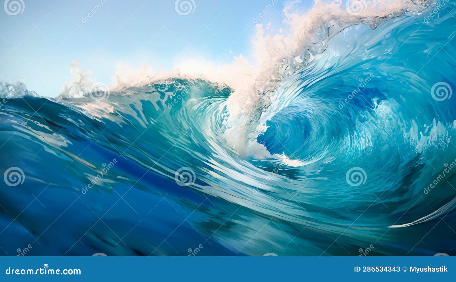 Transparent Waves in the Ocean Stock Image - Image of transparent ...