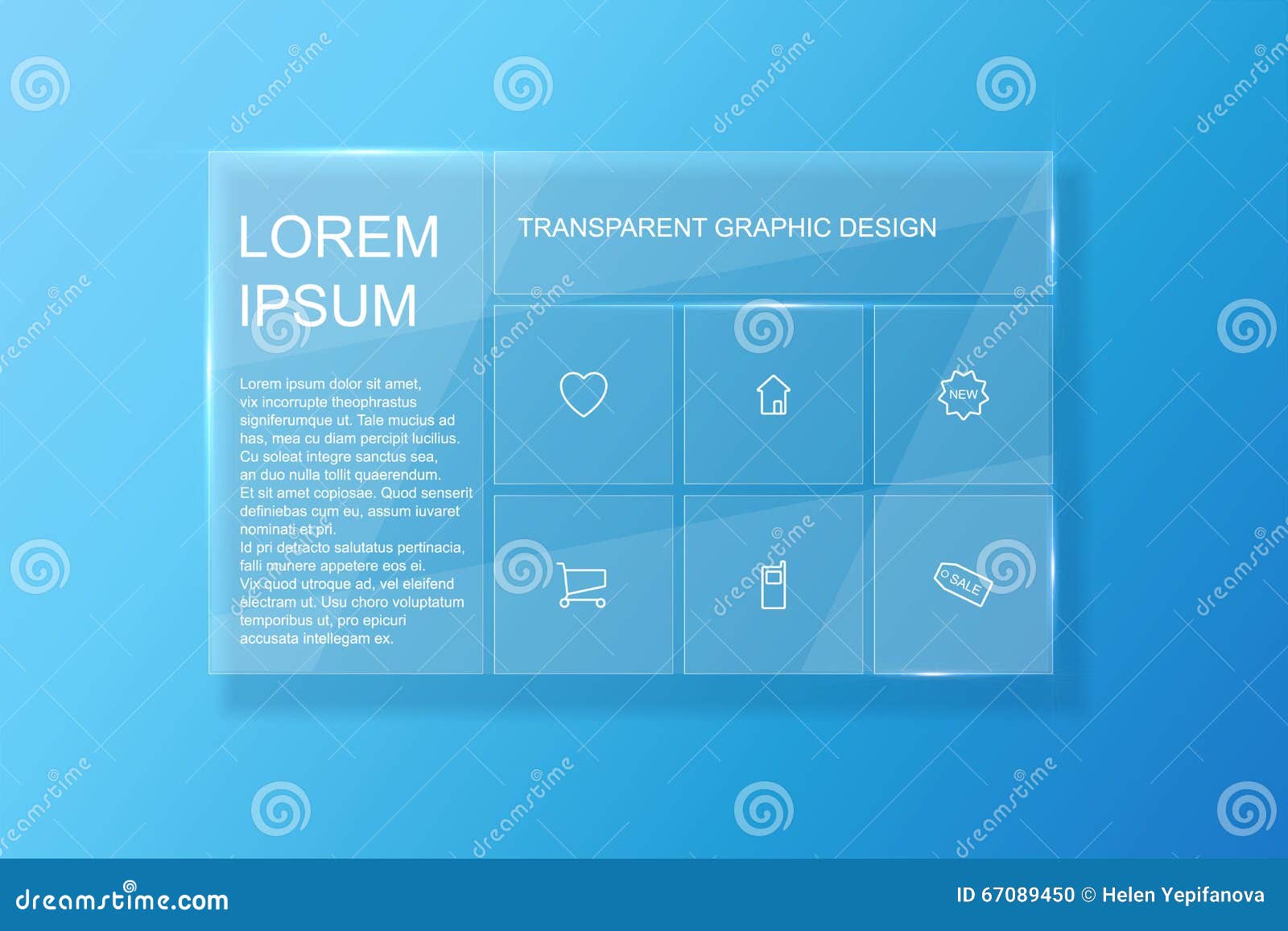 Transparent web design. stock vector. Illustration of geometric - 67089450