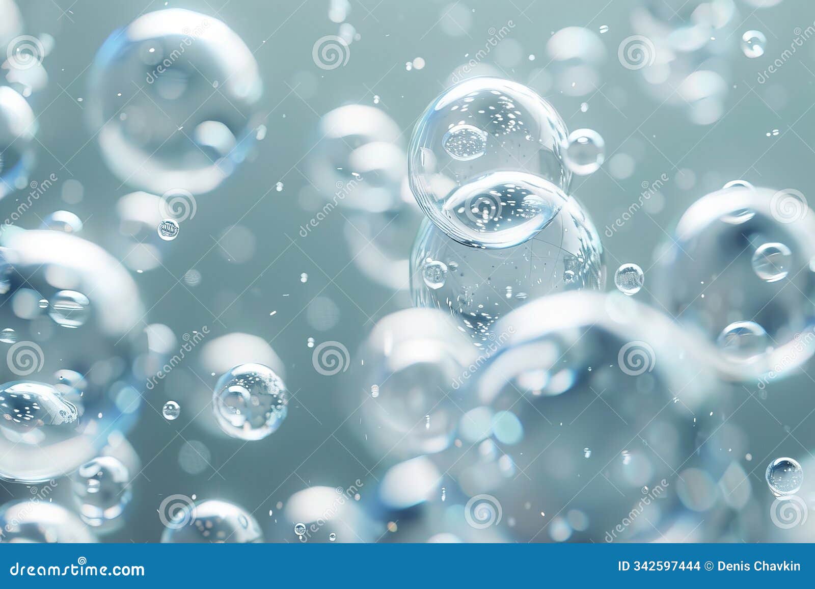 Transparent White Bubble Protein Molecules Surround Stock Photo - Image ...