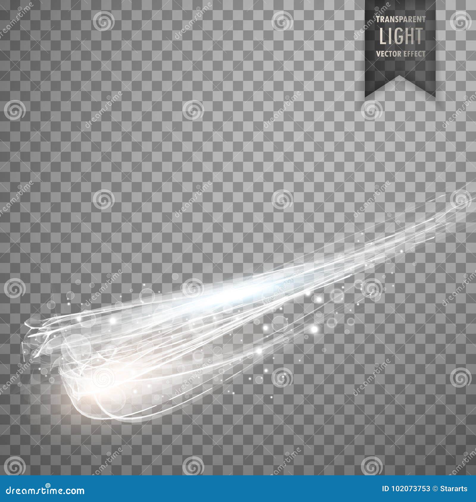 Transparent White Light Effect Stock Vector - Illustration of magic ...