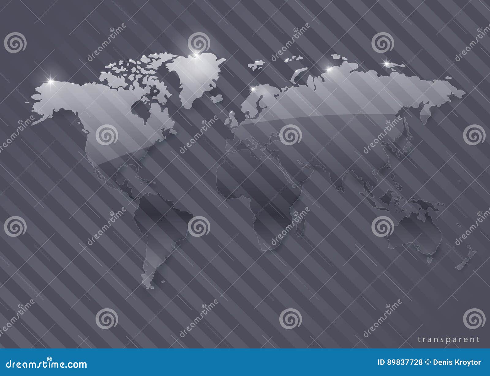 Transparent world map stock illustration. Illustration of america ...