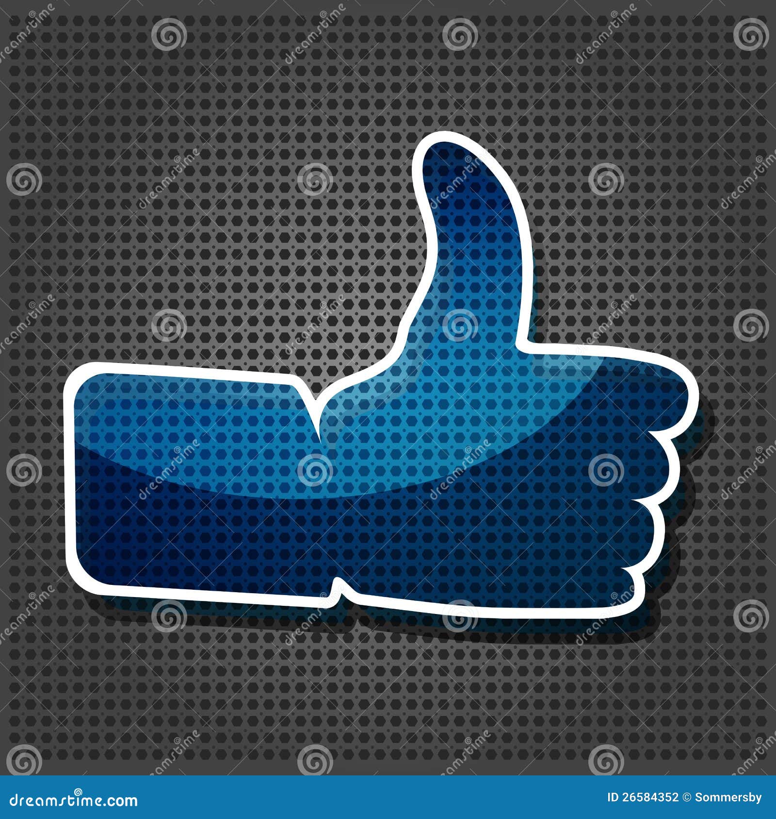 Transparentblau mag Symbol vektor abbildung. Illustration von metall ...