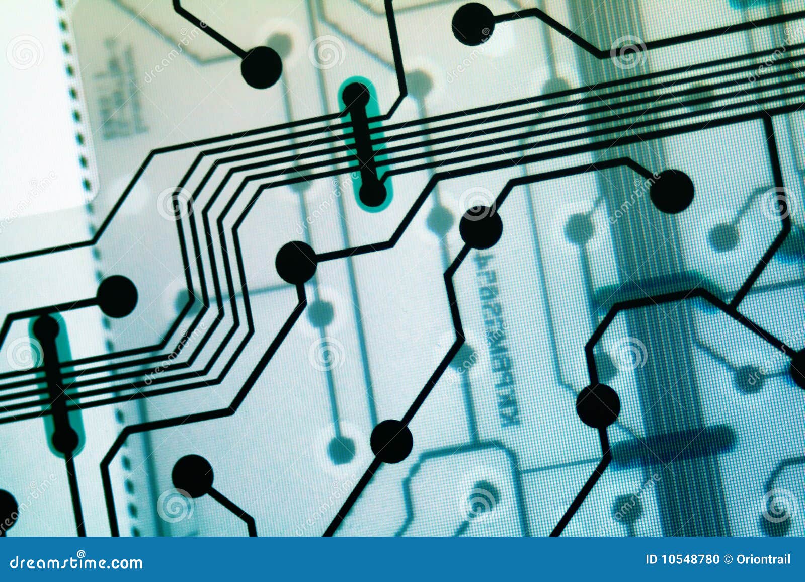 Transparente Leiterplatte stockfoto. Bild von nahaufnahme - 10548780