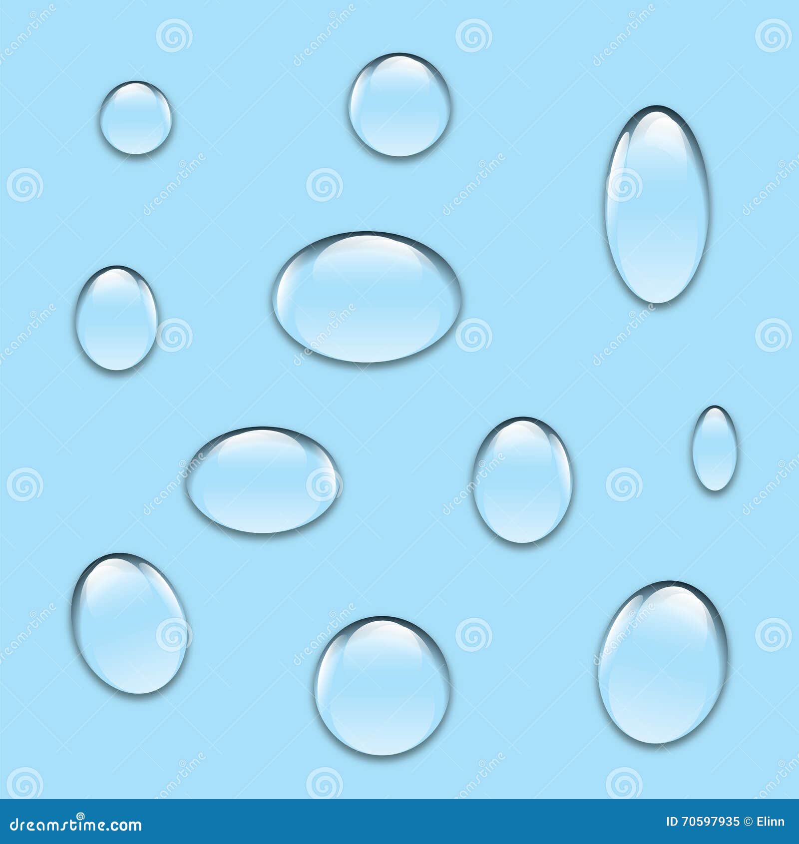 Transparente Wassertropfen stock abbildung. Illustration von tröpfchen ...