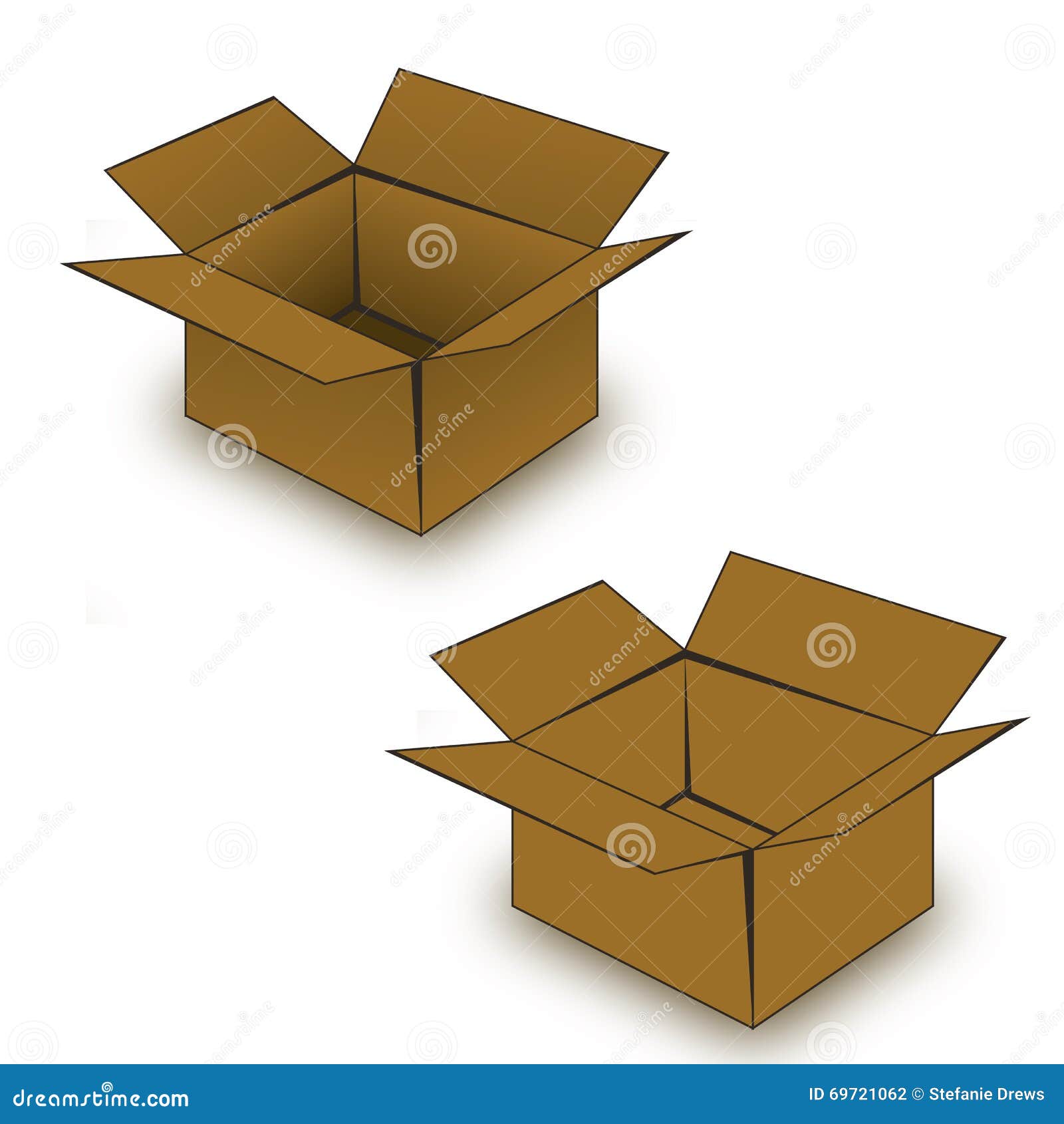 Transport box Carton stock vector. Illustration of moving - 69721062