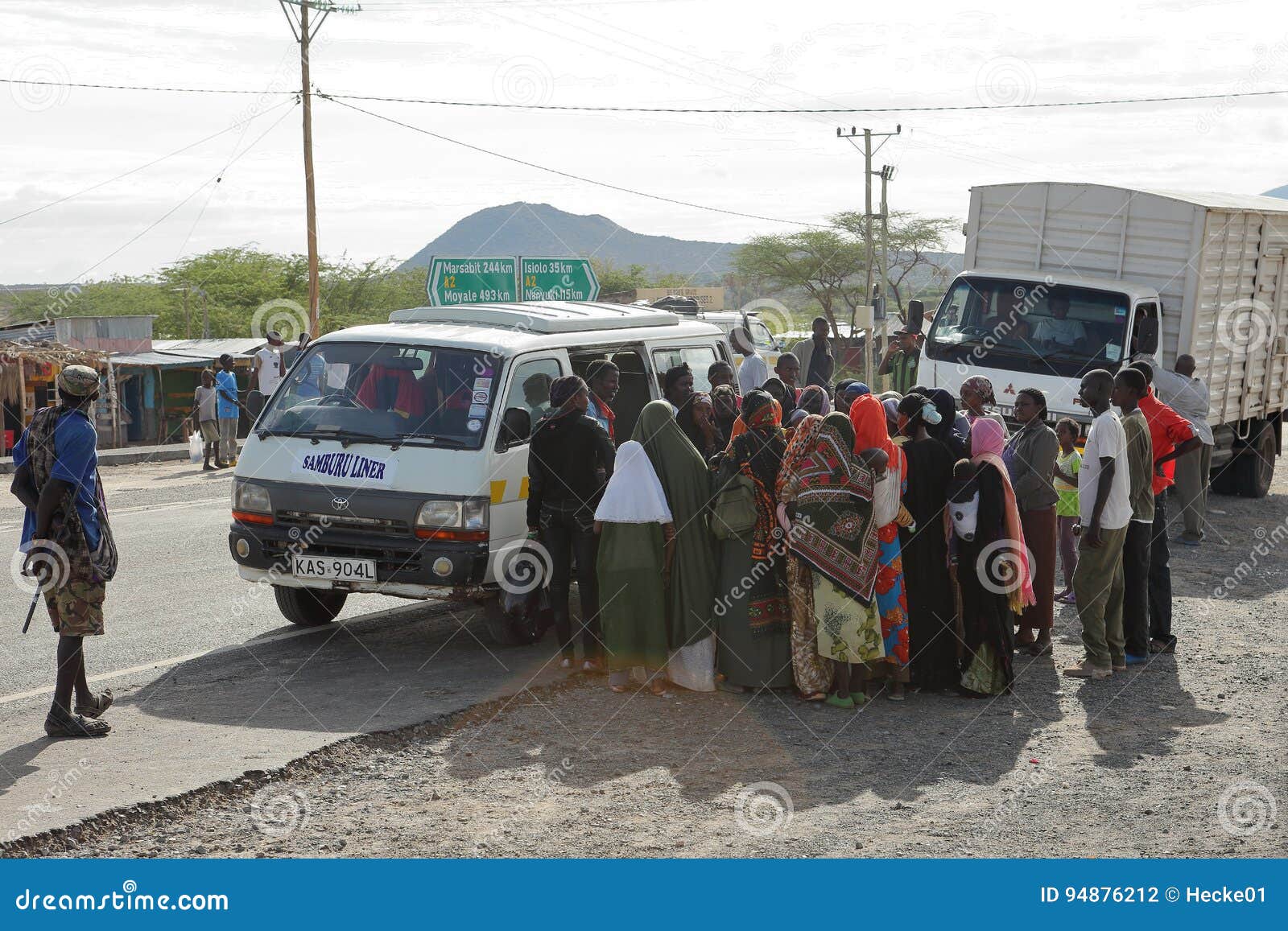 Transport and Bus Ride in the North of Kenya Editorial Photography ...