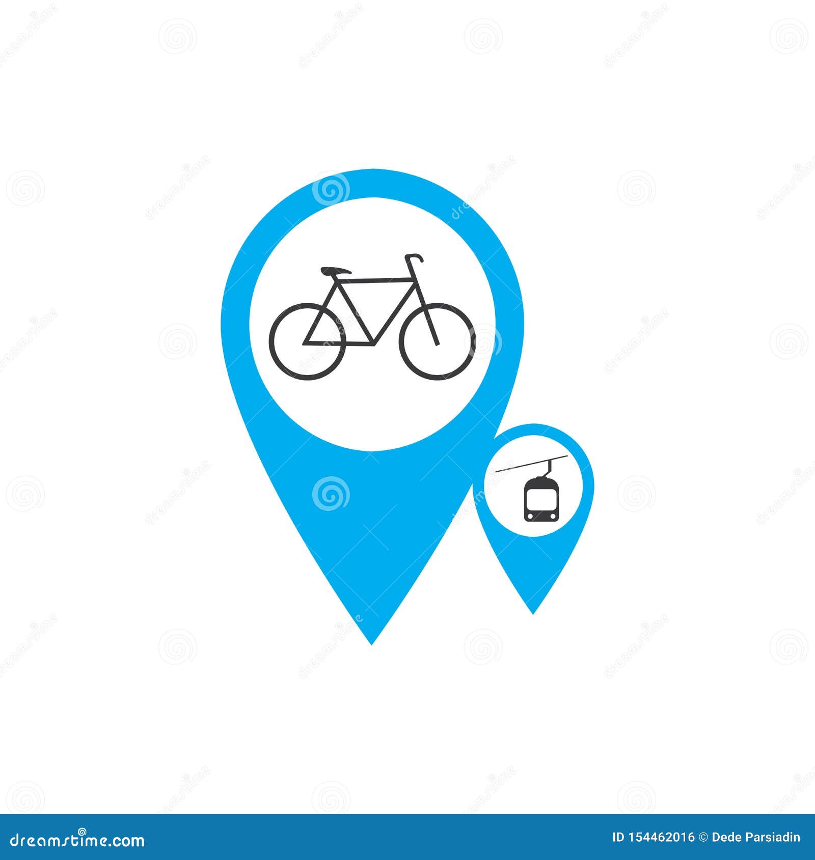Transport Buttons Set with Map Vector Illustration Stock Vector ...
