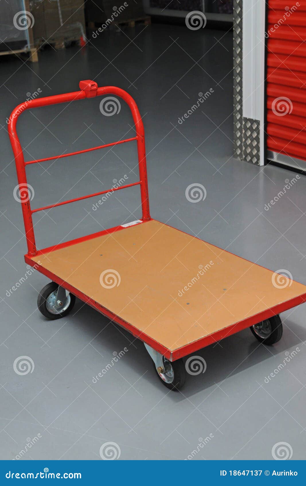 Transport cart stock image. Image of loading, inventory - 18647137