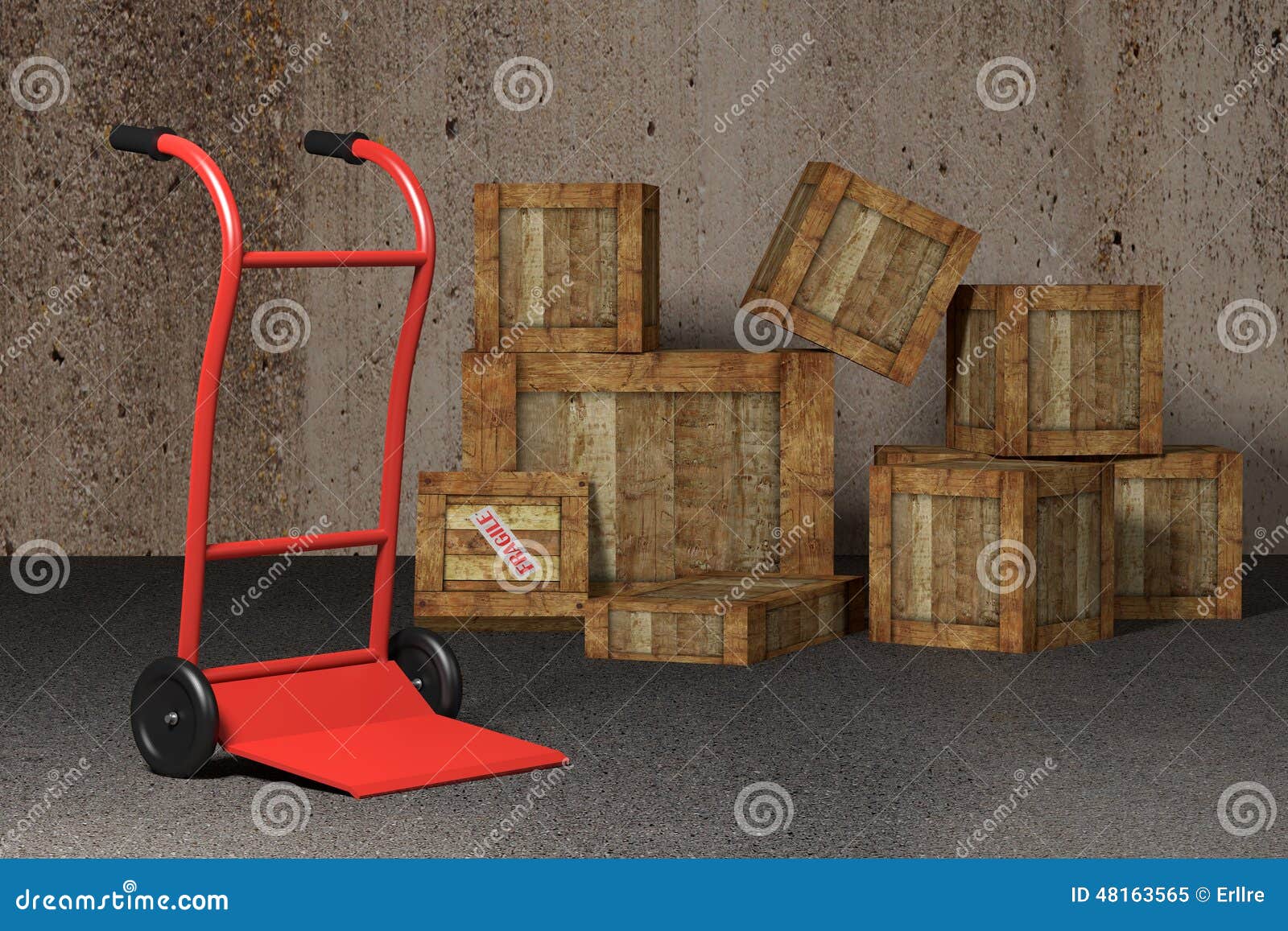 Transport Cart Royalty-Free Stock Image | CartoonDealer.com #47135386