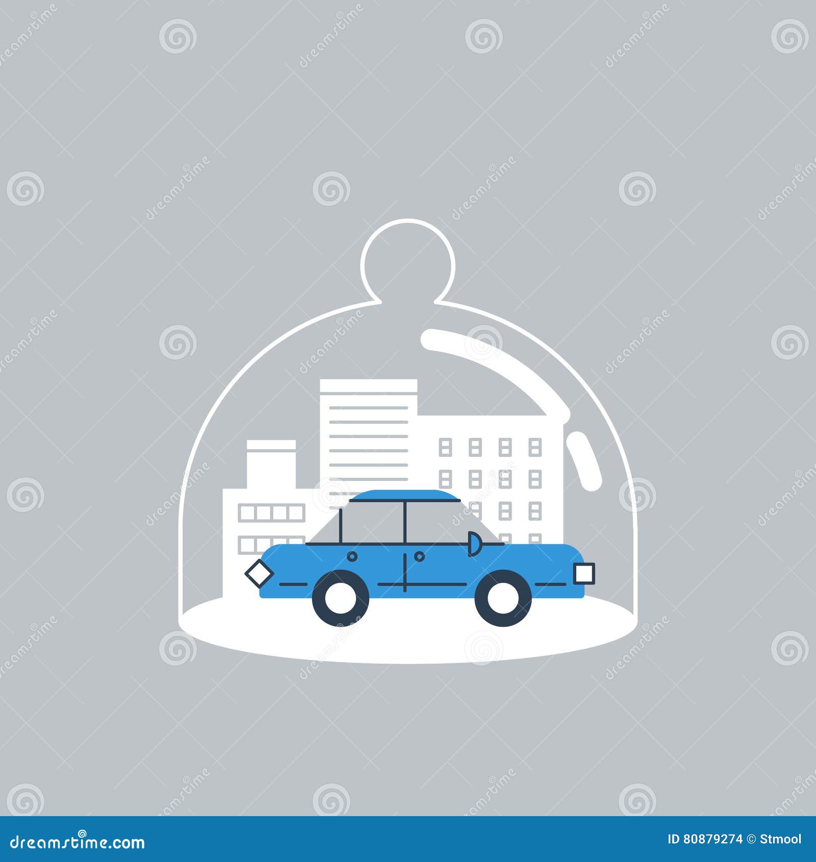Transport Coverage Policy Icon Stock Vector - Illustration of lines ...
