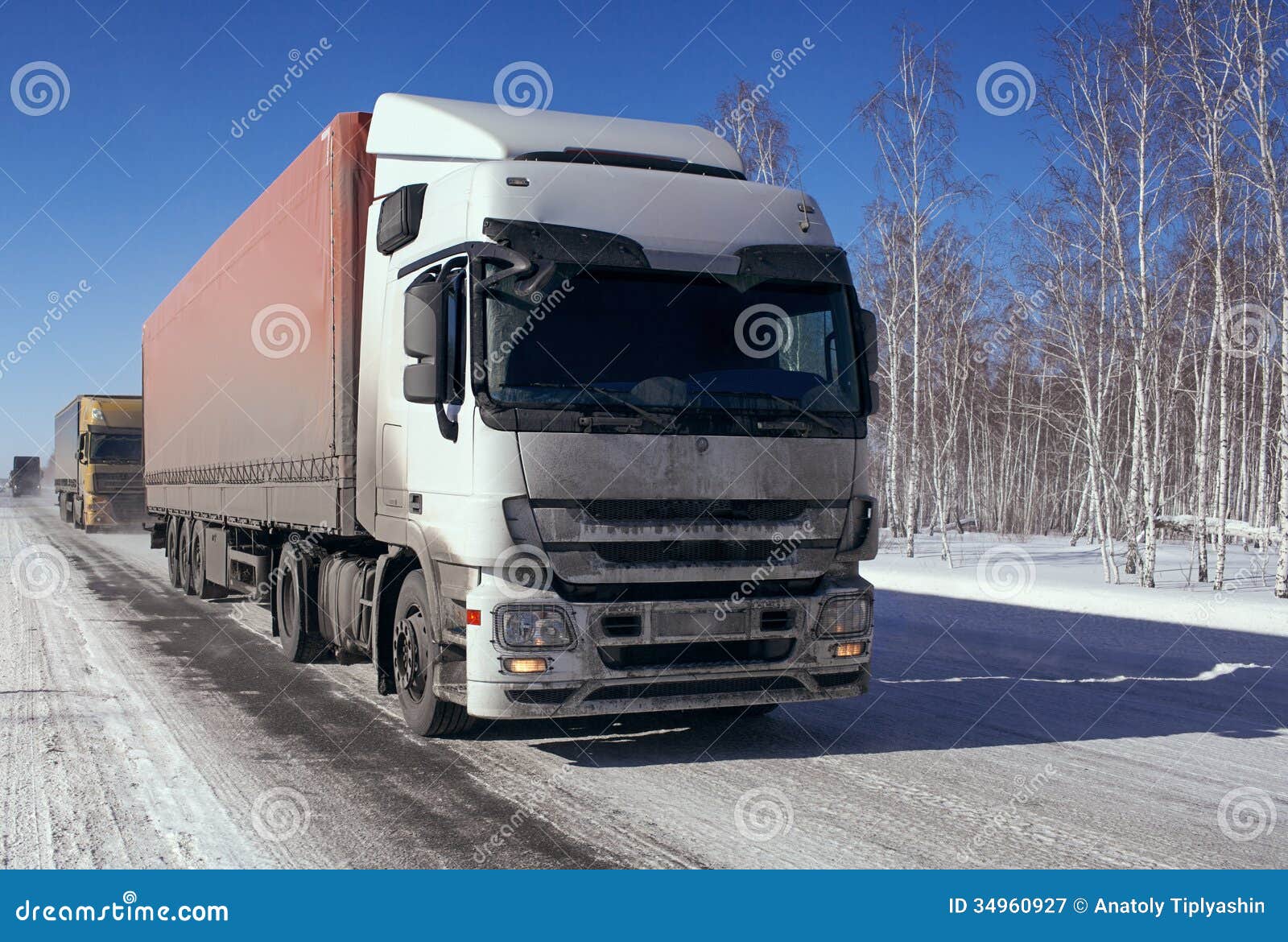 Transport De Marchandises Par Camion Image stock - Image du lecteur ...