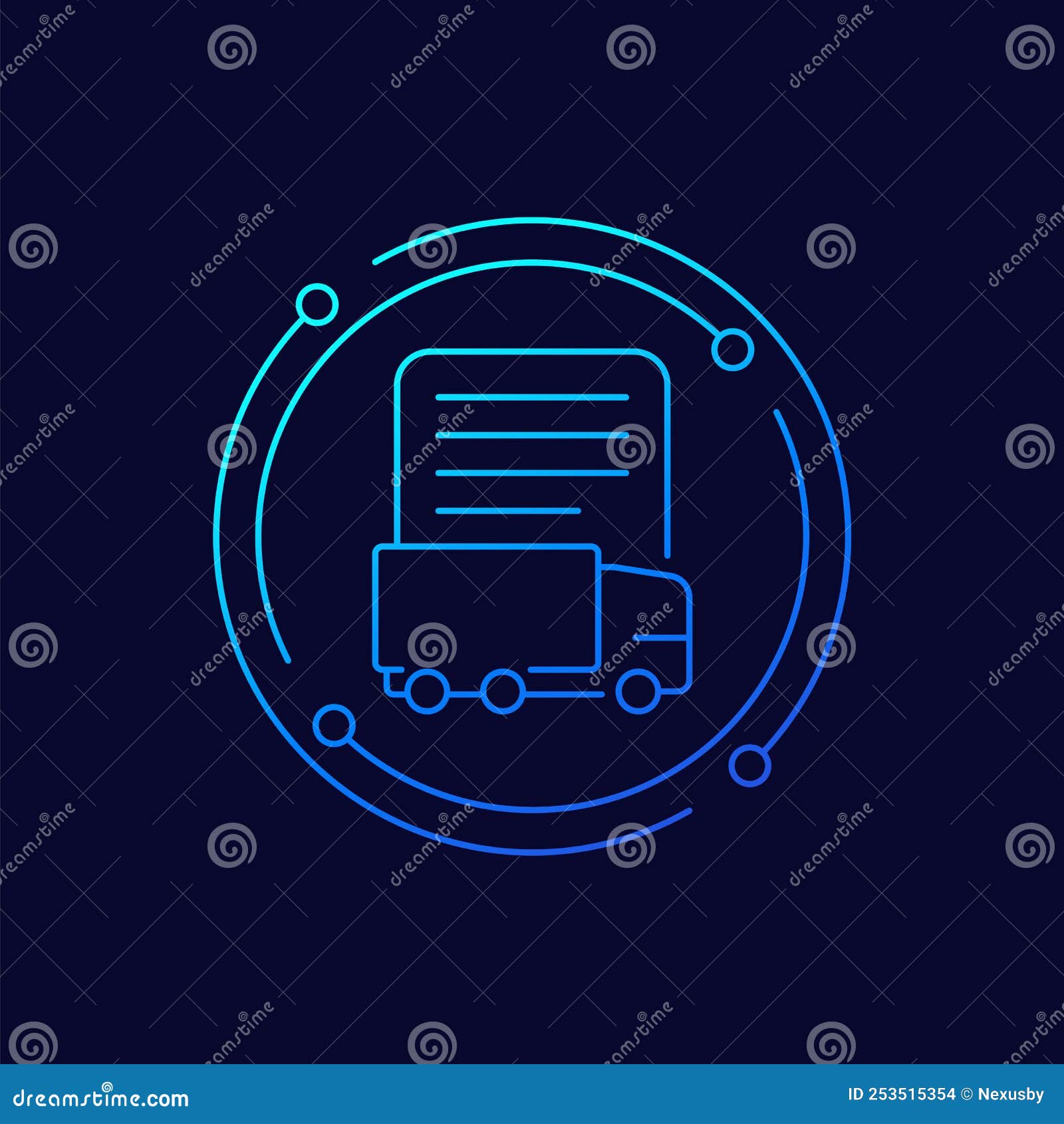 CMR Transport Document Icon On White, Vector | CartoonDealer.com #228899719