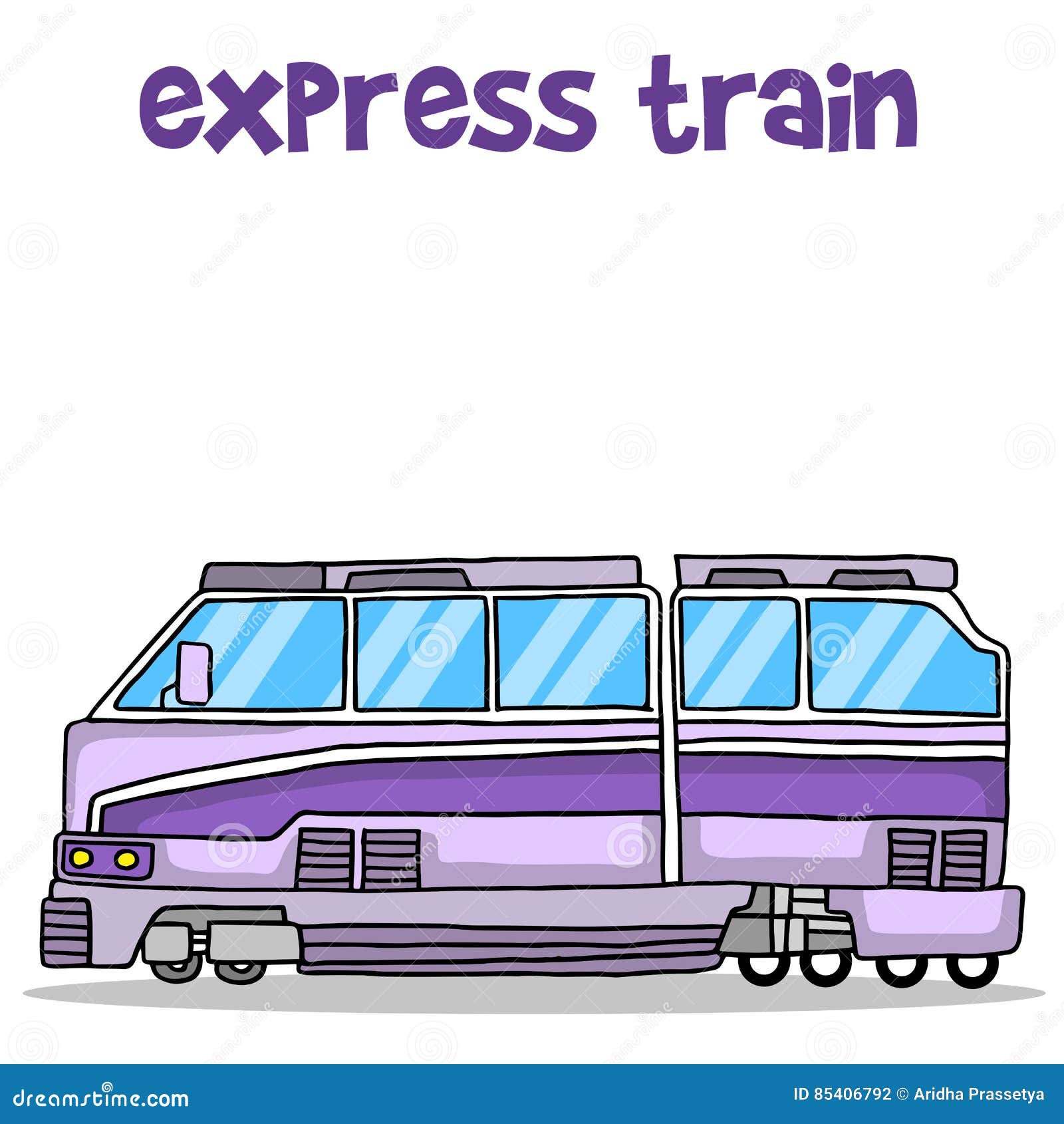 Transport of Express Train Collection Stock Vector - Illustration of ...