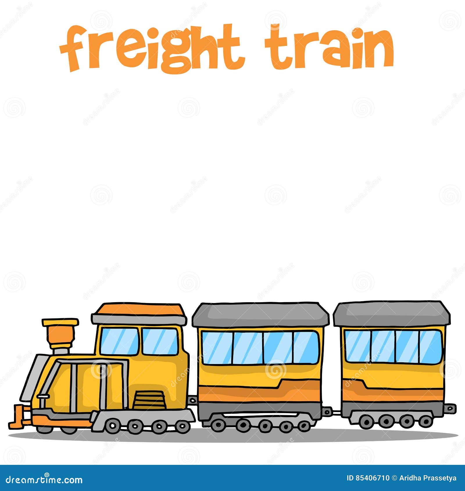 Transport of Freight Train Collection Stock Vector - Illustration of ...