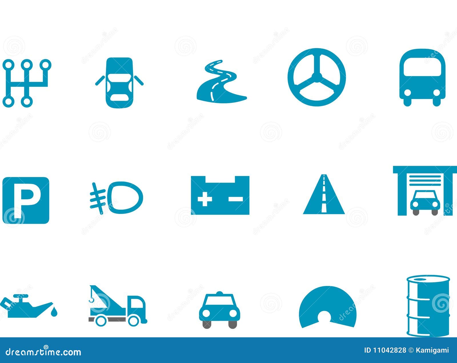 Transport Icon Set stock illustration. Illustration of breakdown - 11042828