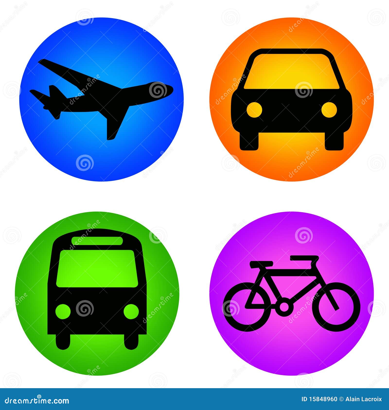 Transport icons stock illustration. Illustration of airline - 15848960